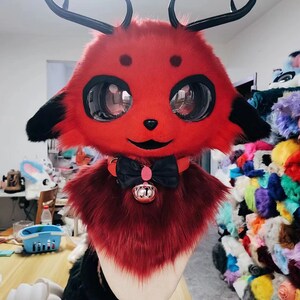 New Designs, Fursona Head Piece, Unique, Cosplay, Kimono Head Furry ...