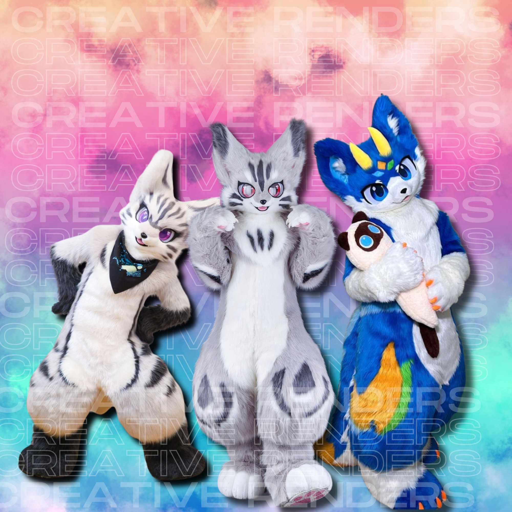 Personalized Kemono Fursuit Furry Creation, Complete Fursona, Full Suit ...