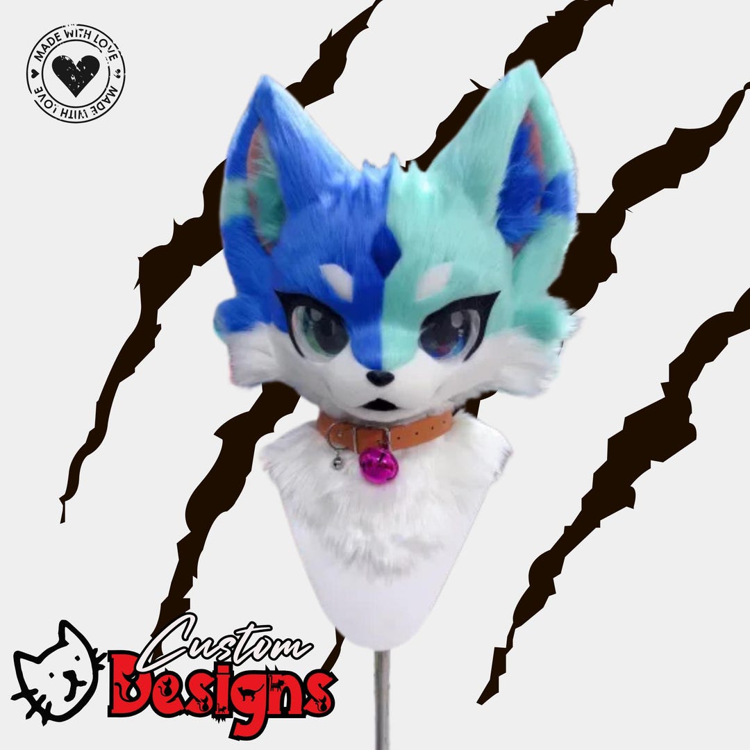Furry Fursuit Head Custom Made | Commission Kemono-style - Etsy