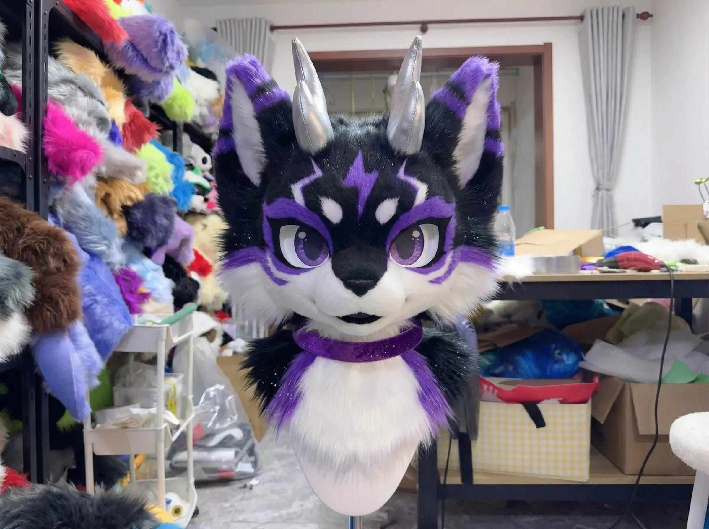 Custom Fursuit Head: Custom Kemono Fursona. Choose Colors and Patterns ...
