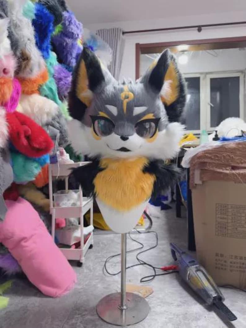 Custom Furry Head – Unique Fursuit Headpiece for Cosplay, Fursona ...