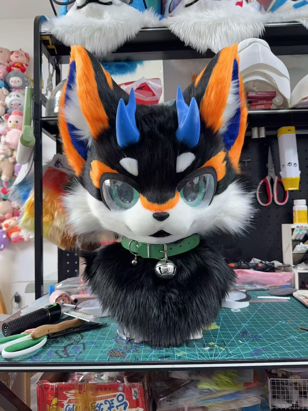 Fursuit Head: Custom Kemono Cat Cosplay Fursona. Choose Colors and ...