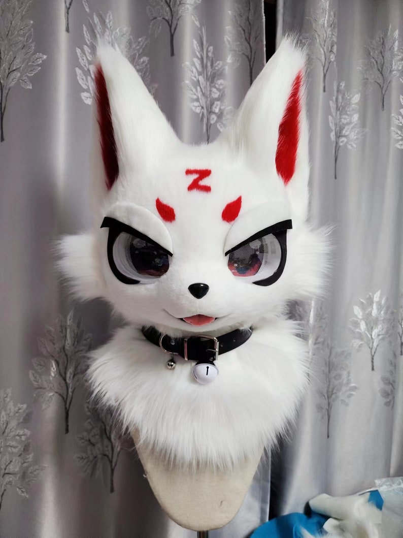 Custom Furry Head, Fursuit Headpiece: Personalized Cosplay Kemono Head ...