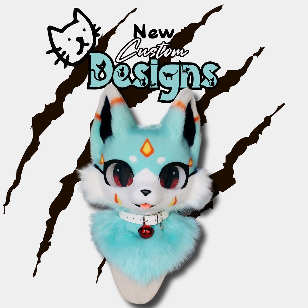 Custom Furry Fursuit Headpiece: Anime Kemono Cosplay Mask - Etsy