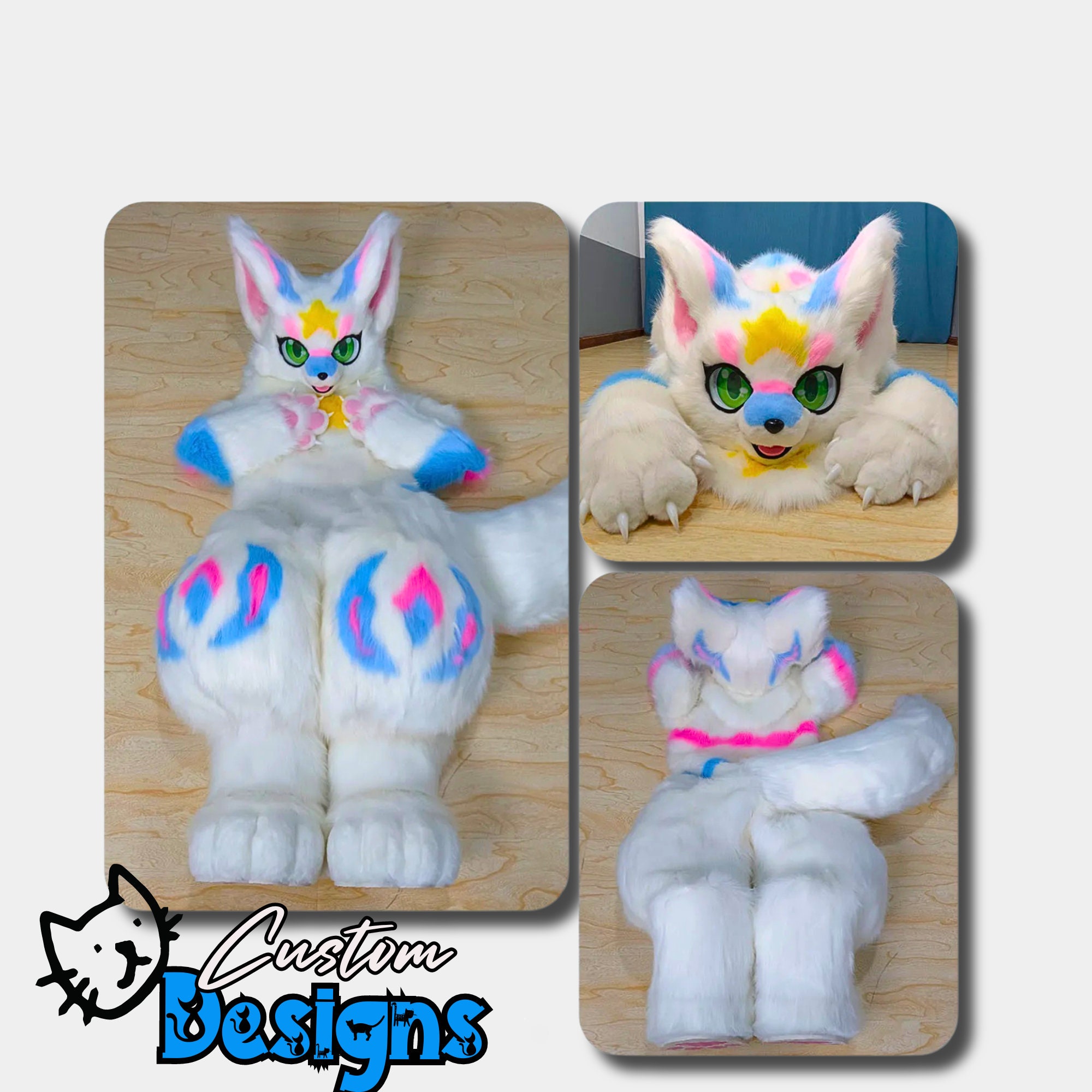 Fursuit, Custom Fursona, Full Personalized Fursuit Maker, Faux Fur, Kemono Commission, Persona ...