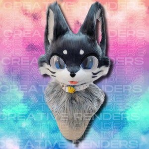 New Design Fursona Head Piece, Fursuit Furry Unique, Cosplay, Kemono ...
