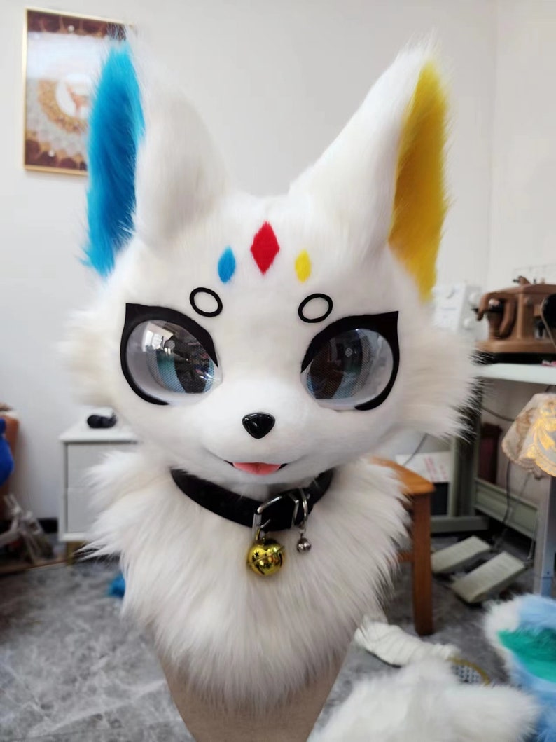 Custom Furry Head, Fursuit Headpiece: Personalized Cosplay Kemono Head ...