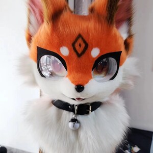 New Designs, Fursona Head Piece, Unique, Cosplay, Kimono Head Furry ...
