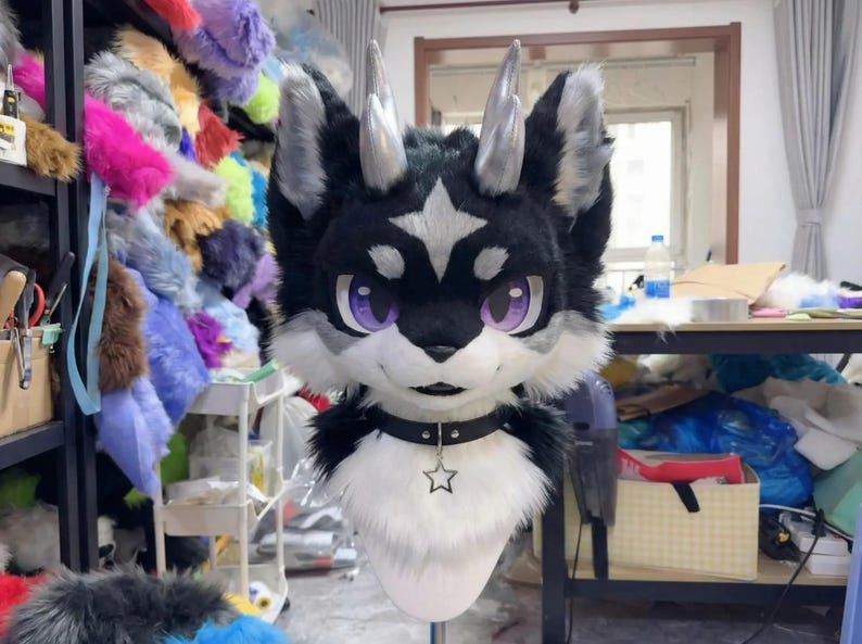 Custom Fursuit Head: Kemono Style Head Piece. Choose Colors and ...