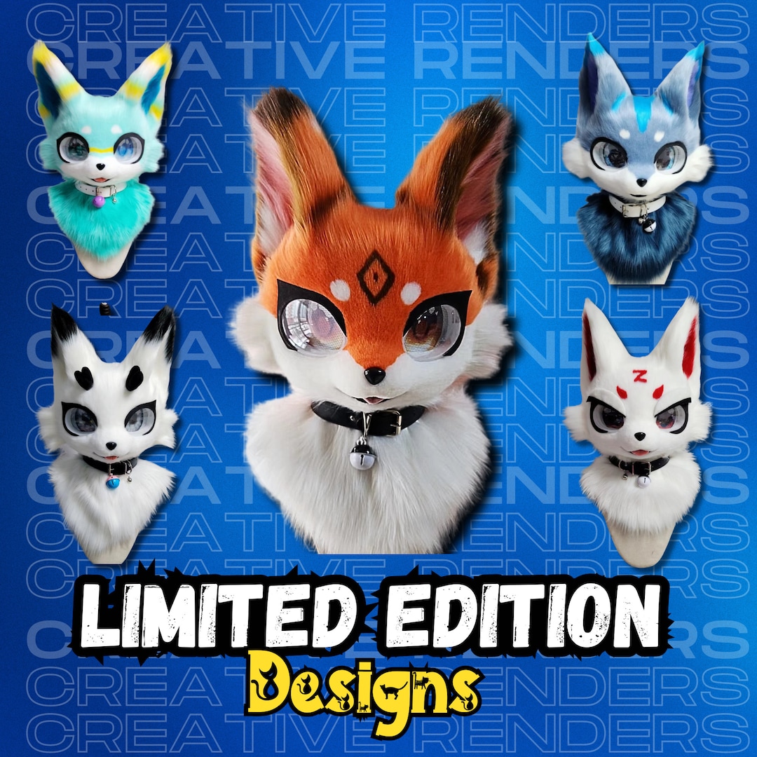 Custom Fursona Headpiece: Cosplay Fursuit Mask - Etsy