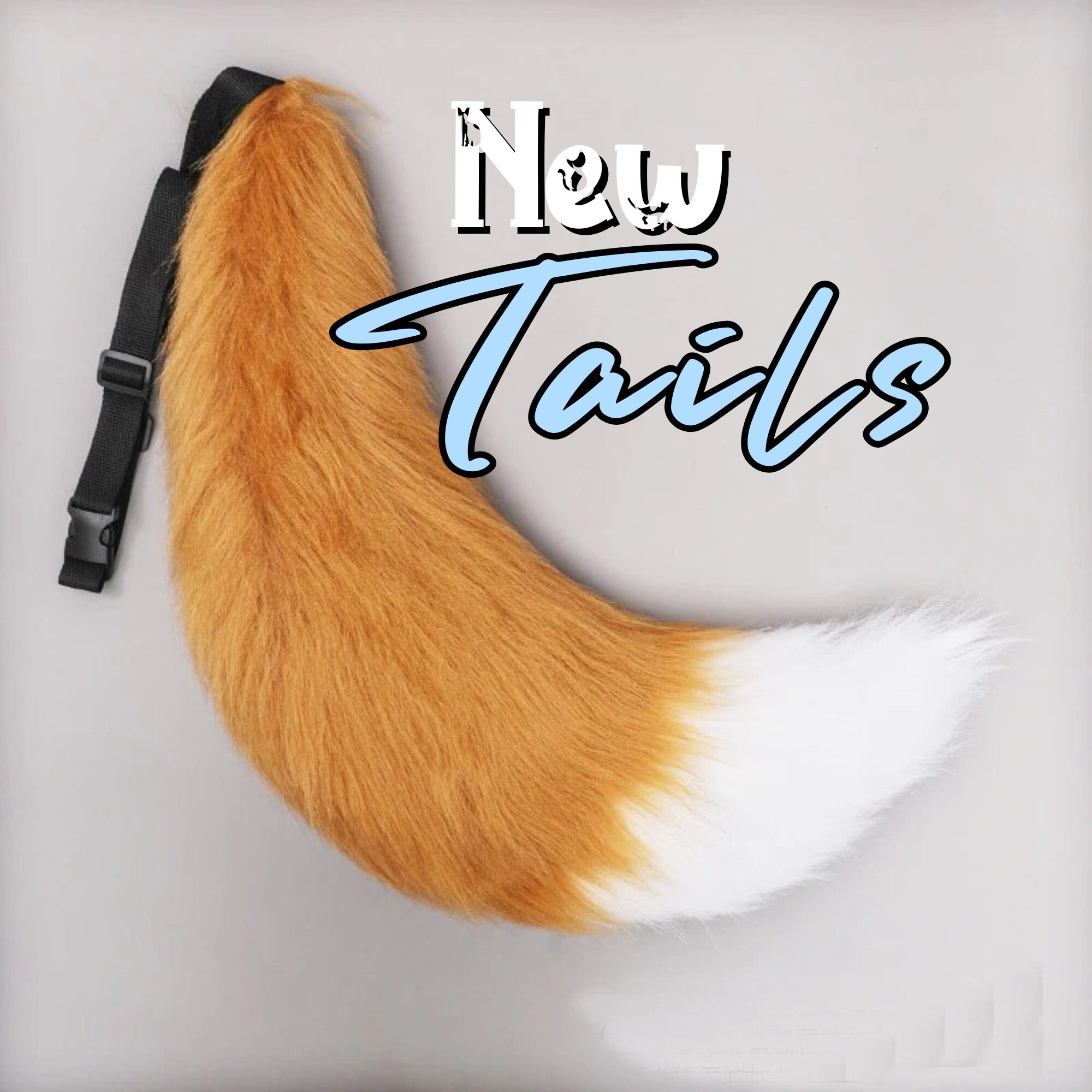Fursona Fursuit Tail, Custom Colors, Fox Handmade Furry Accessory ...