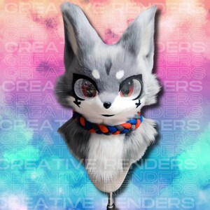 New Design Fursona Head Piece, Fursuit Furry Unique, Cosplay, Kemono ...