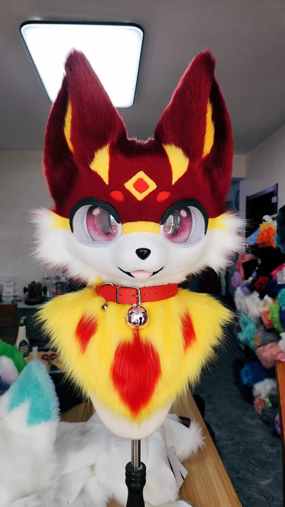 New Kemono Handmade Fursona Head Piece, Unique, Cosplay, Kimono Head ...