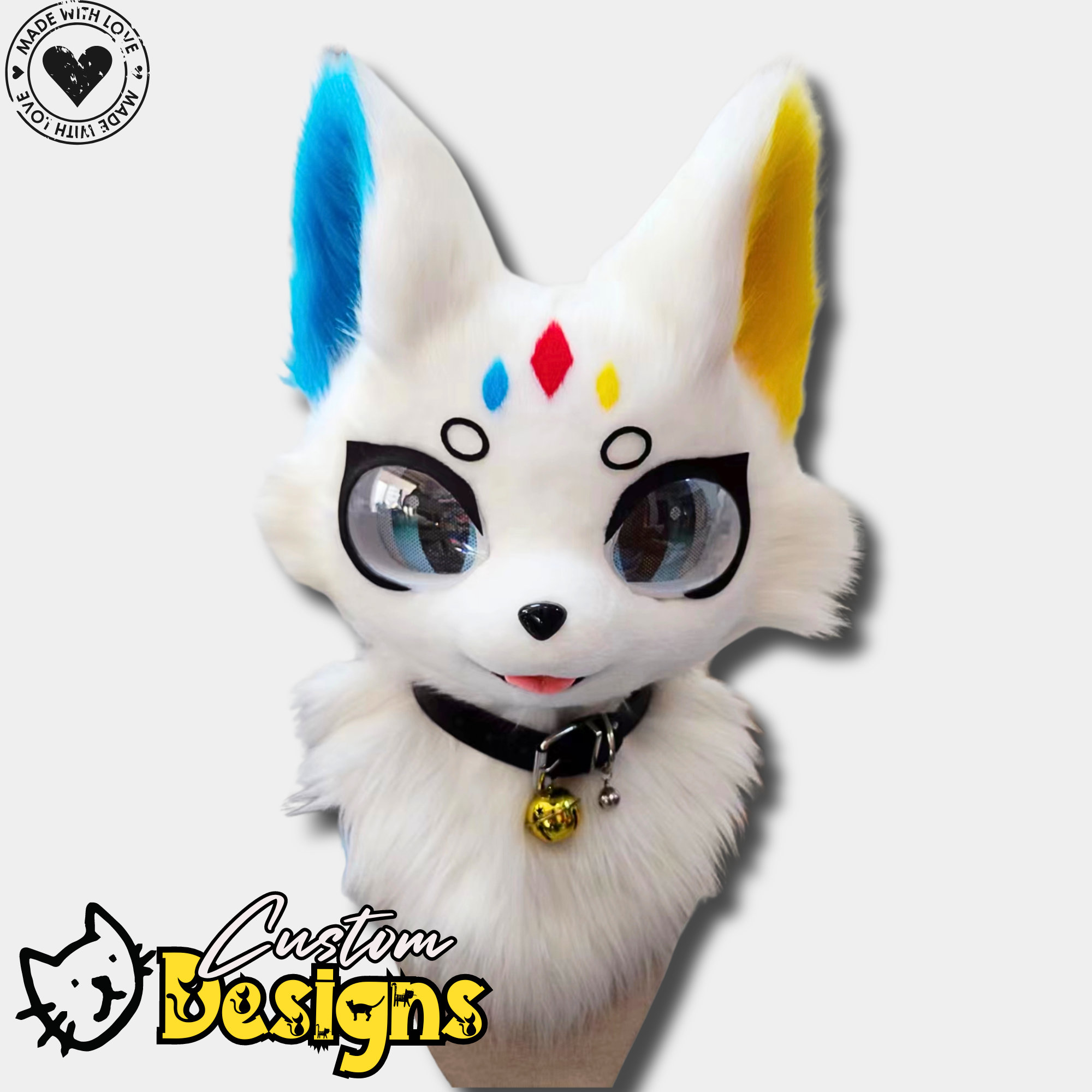 Custom Fursona Furry Head Piece, Unique Personalized Cosplay, Kemono ...