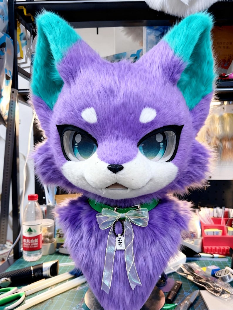 Custom Fursuit Head: Kemono Style Head Piece. Choose Colors and ...