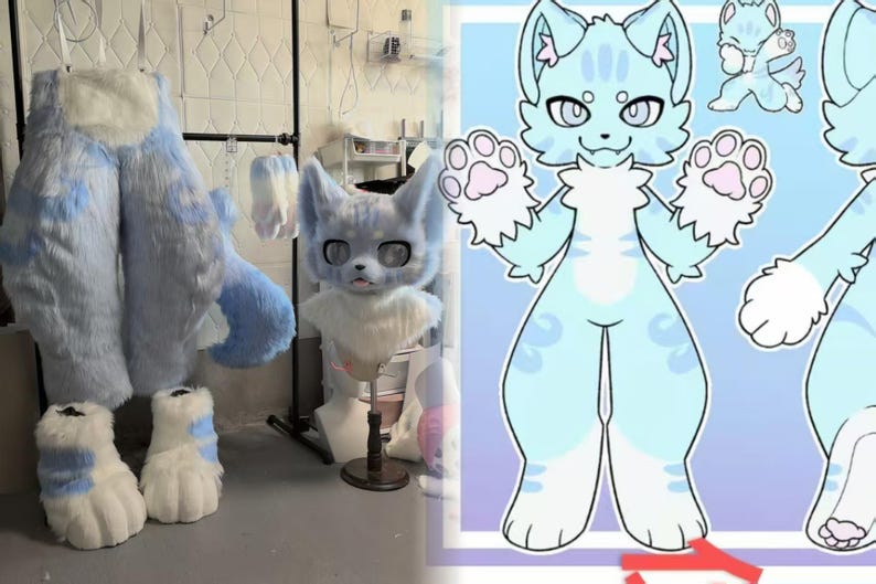 Custom Kemono Fursuit: Full Body Furry Cosplay - Etsy