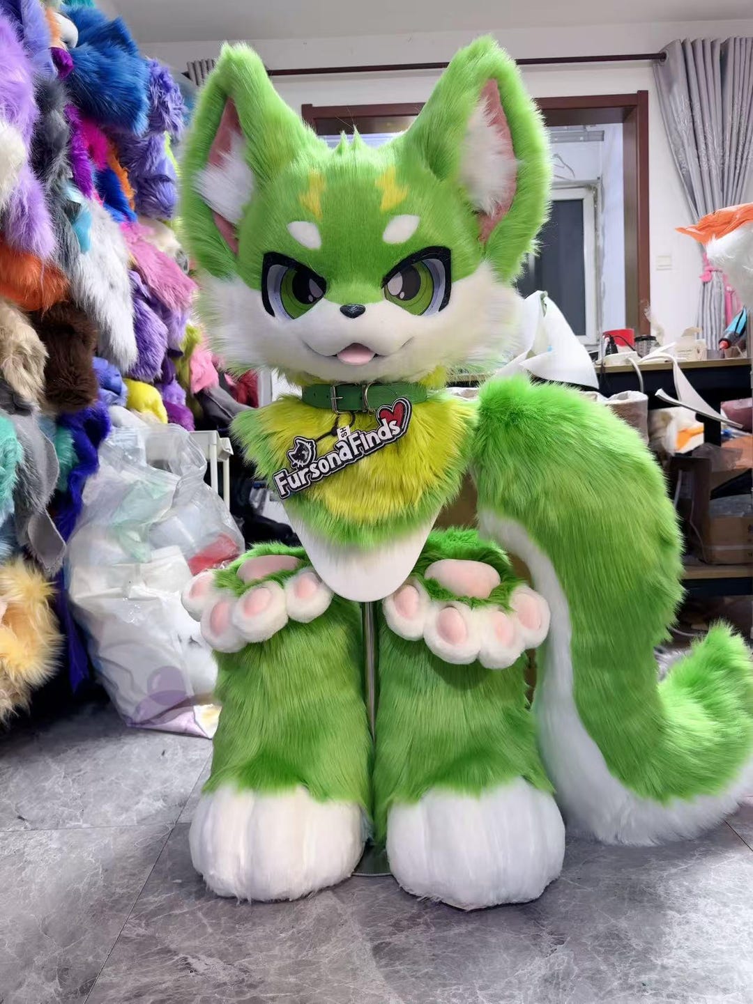 Fursona Partial, Custom Commission. Head, Paws, Feet, Tail: CHOOSE ...