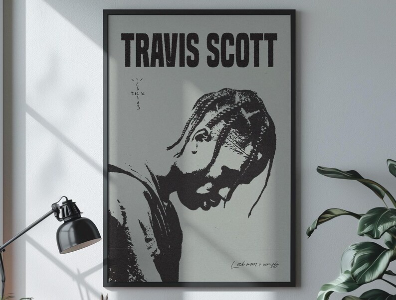 Travis Scott Poster, INSTANT DOWNLOAD, Cactus Jack, Gift for Music ...