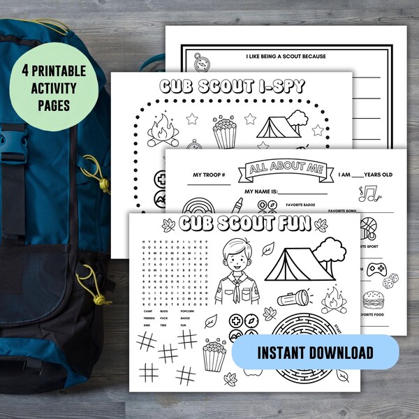 Cub Scout Printables - Etsy