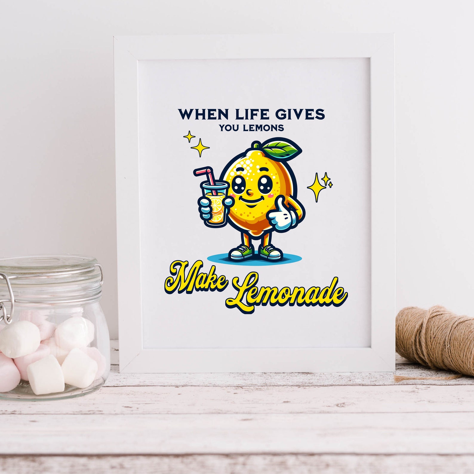 Life Gives Lemons Make Lemonade Classroom Poster, Motivational ...