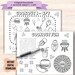 Easy BBQ Cookout Coloring Activity Kid Placemat, Printable Meet and ...