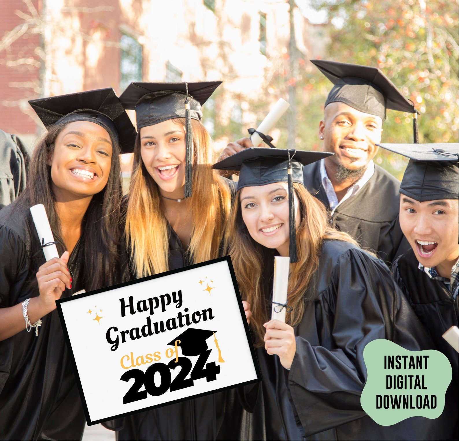 Class of 2024 Graduation Yearbook Digital Photo Prop, Senior Grad Party ...