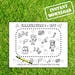 Graduation Day Kid Coloring Placemat Page, High School Grad Family ...