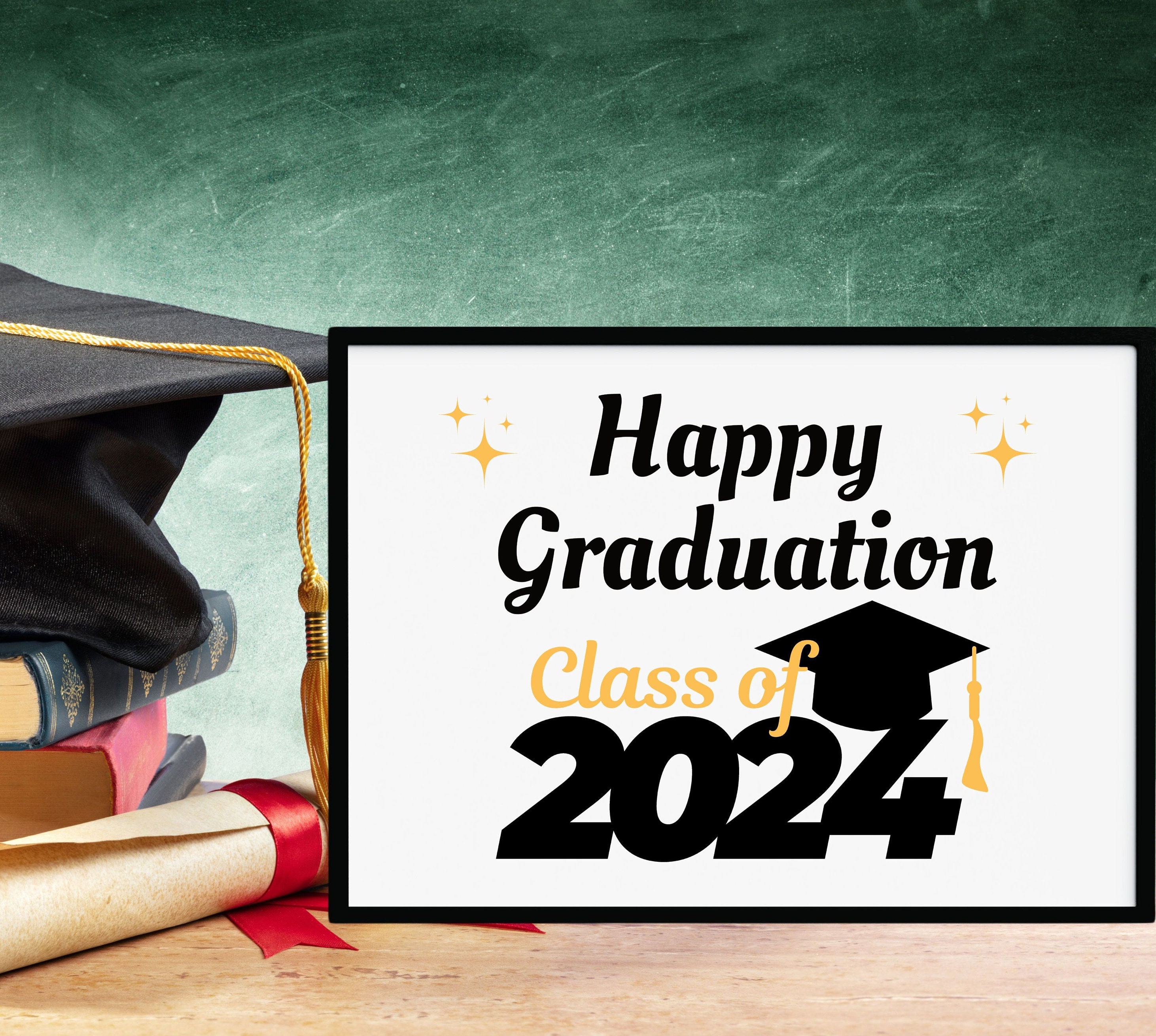 Class of 2024 Graduation Yearbook Digital Photo Prop, Senior Grad Party ...