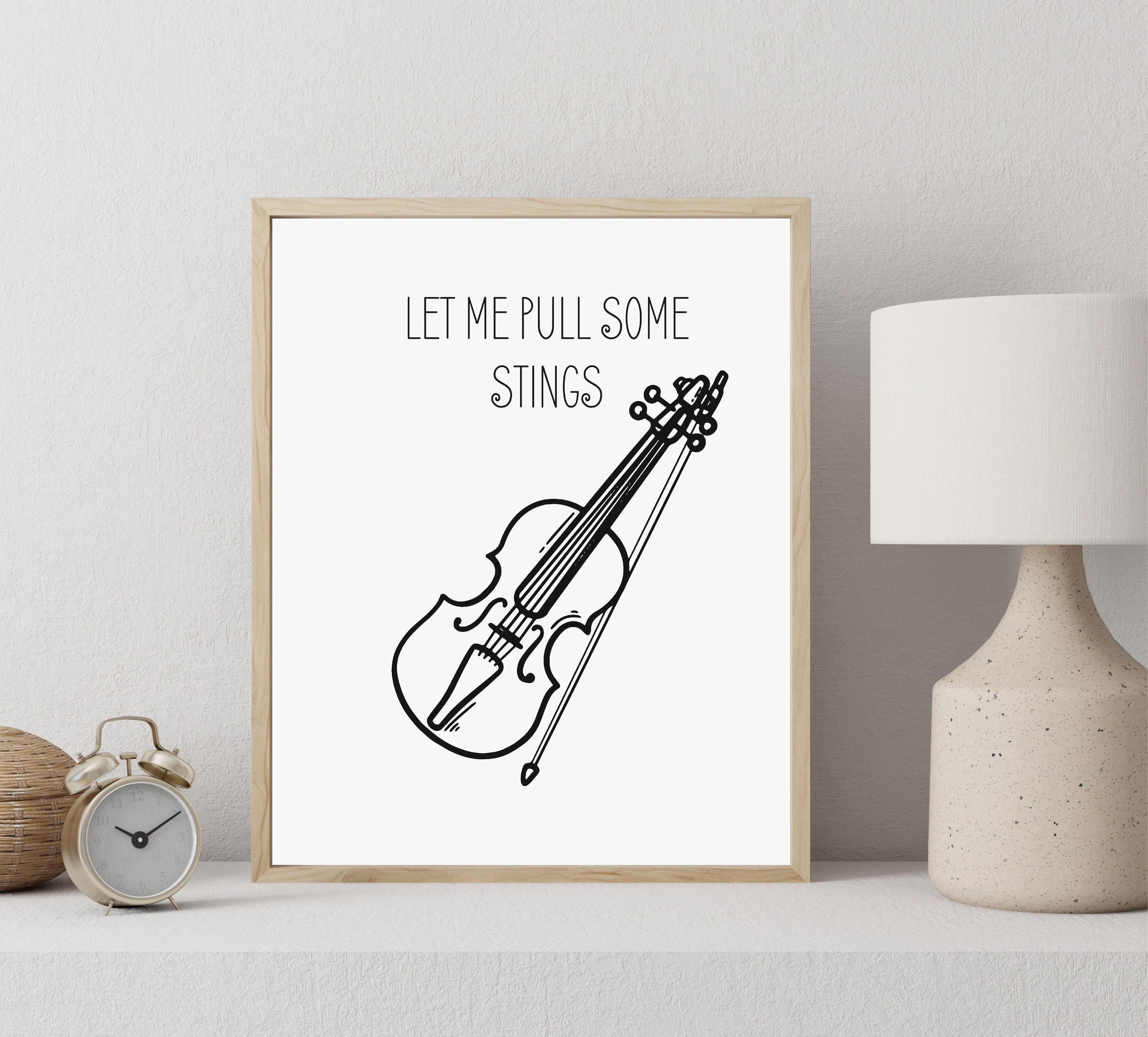 Funny Violin Lover Poster Violin Player PRINTABLE Wall Art, Band ...