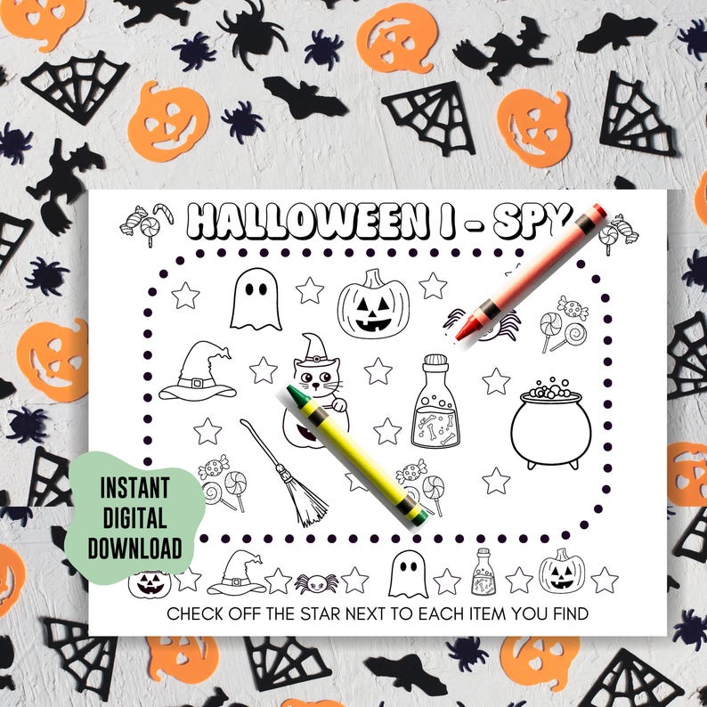 Halloween Kid Coloring Sheet, Party Digital Download Fall Candy ...