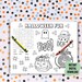 Halloween Kid Coloring Sheet, Party Digital Download Fall Candy ...