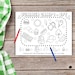 2 Food Truck Coloring Activity Placemat, Printable Summer Kids Game ...