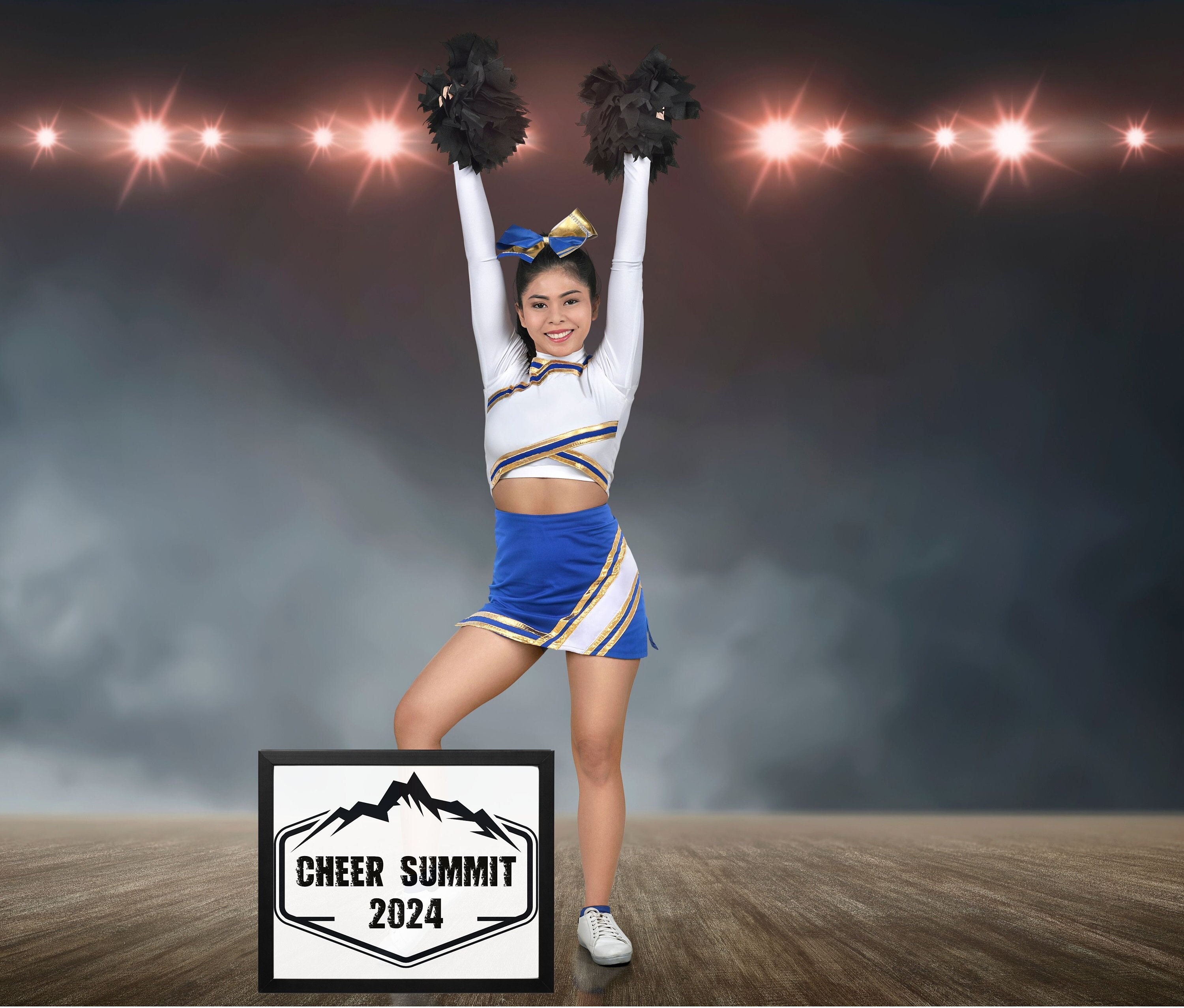 Cheer Summit 2024 Photo Prop, Cheerleader Portrait PRINTABLE Digital ...