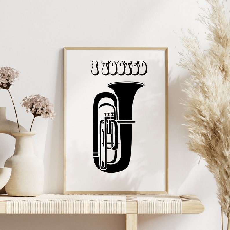 Funny Tuba Lover PRINTABLE Digital Wall Art Band Teacher Classroom Wall ...