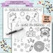 Back to School Coloring Activity Sheet, First Day Easy Kids Game Gift ...