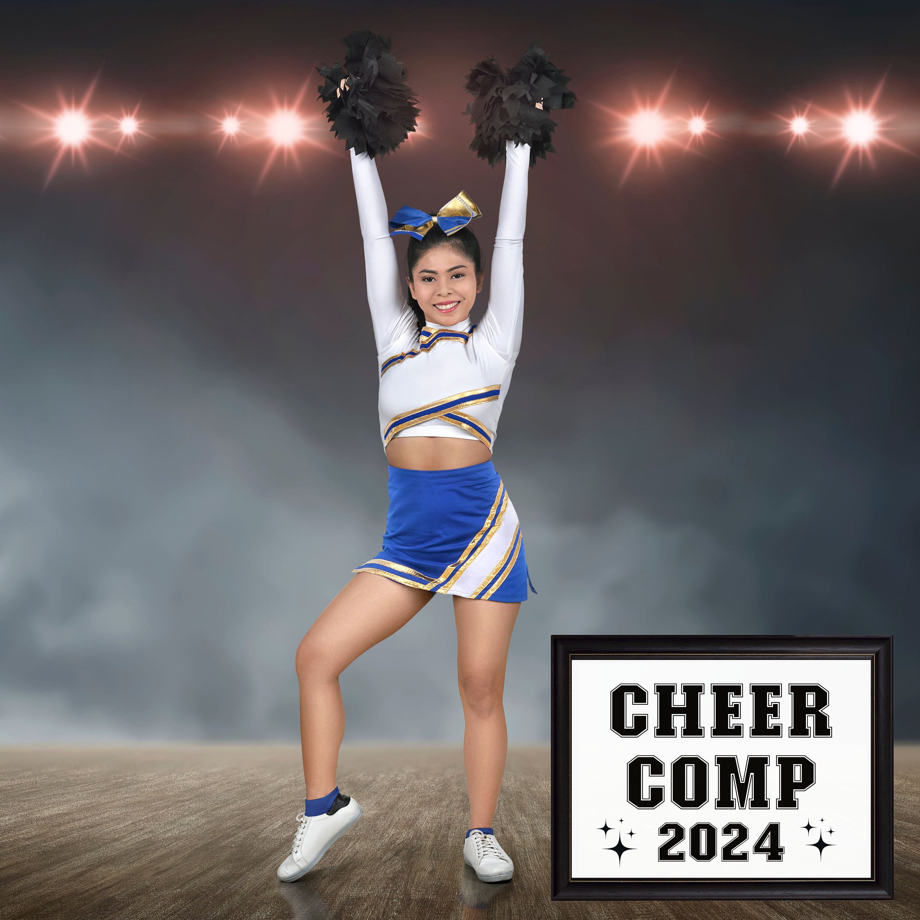 Cheer Comp 2024 Photo Prop Sign, Cheerleader Team PRINTABLE Digital ...