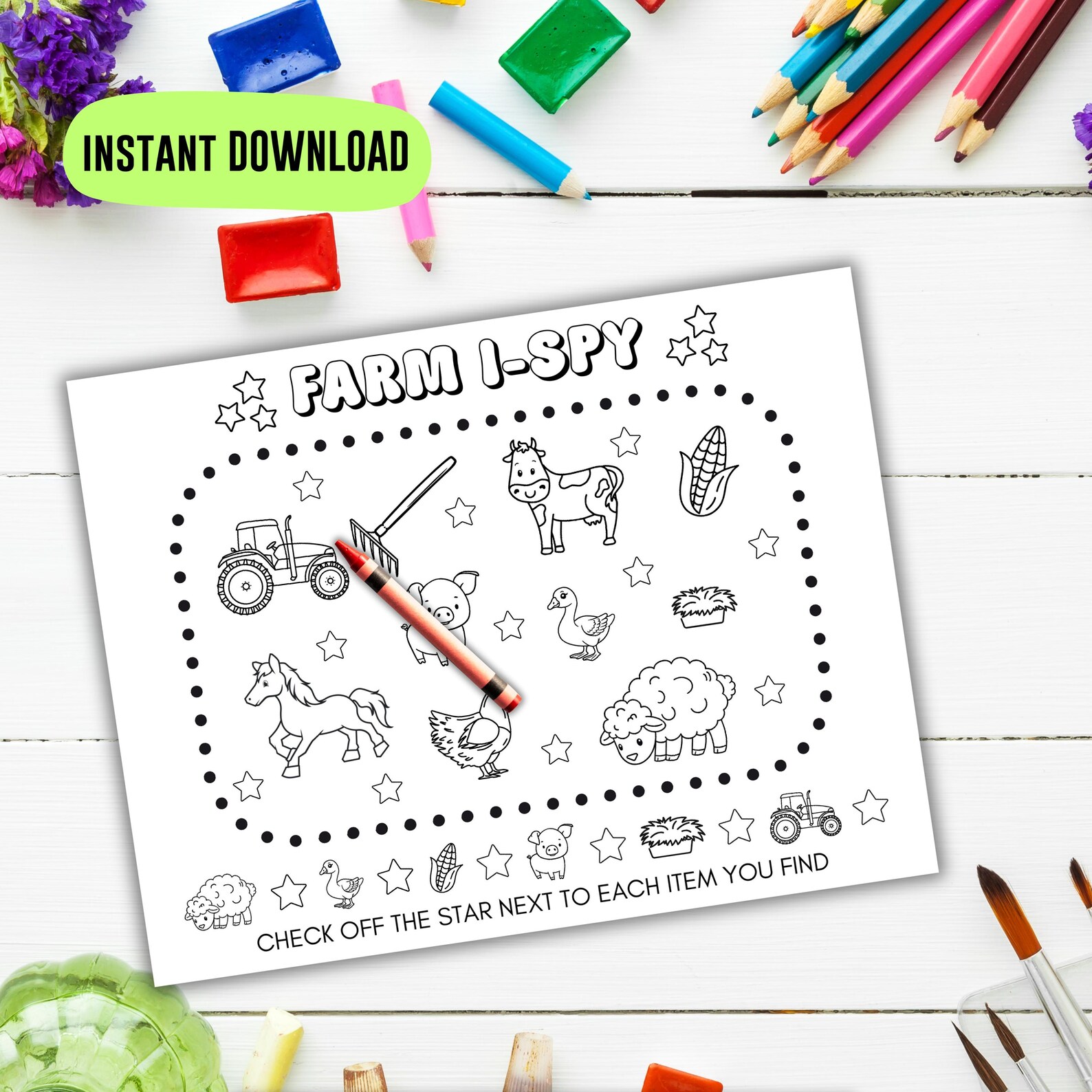 Farm Animal Coloring Pages | Fun Kid Cow Pig Activity Sheets | Petting ...