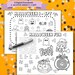 Halloween Kid Coloring Sheet, Party Digital Download Fall Candy ...