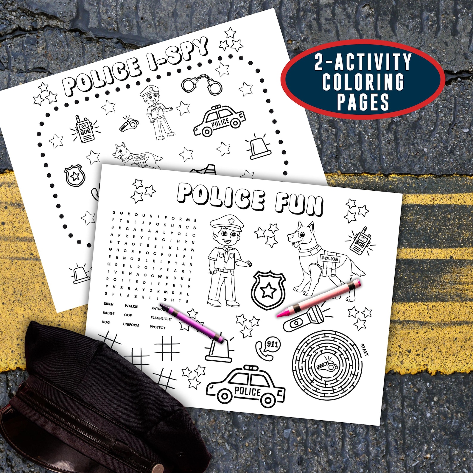 Police Kid Coloring Page, Printable Jr Cadet Academy Activity Sheet ...