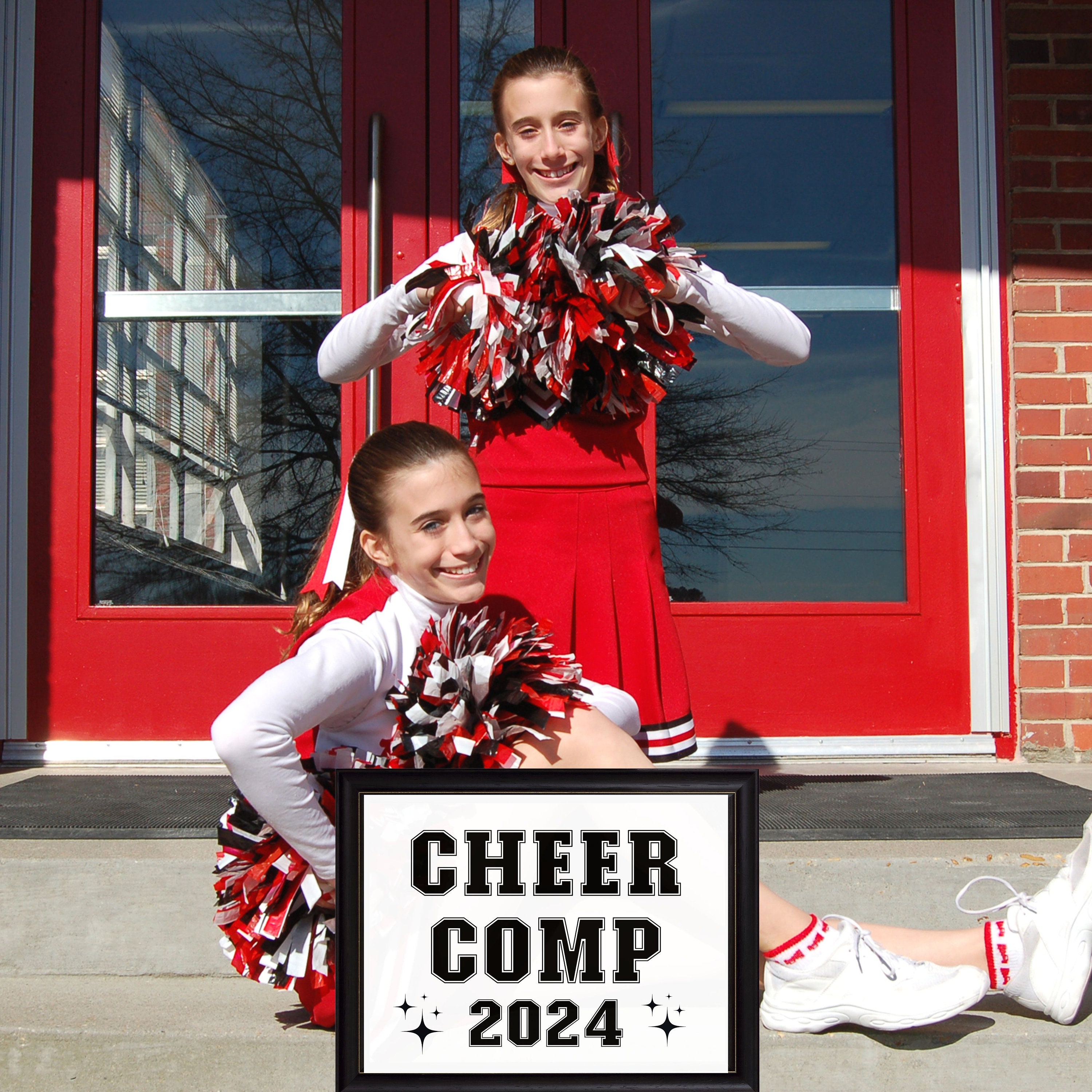 Cheer Comp 2024 Photo Prop Sign, Cheerleader Team PRINTABLE Digital ...