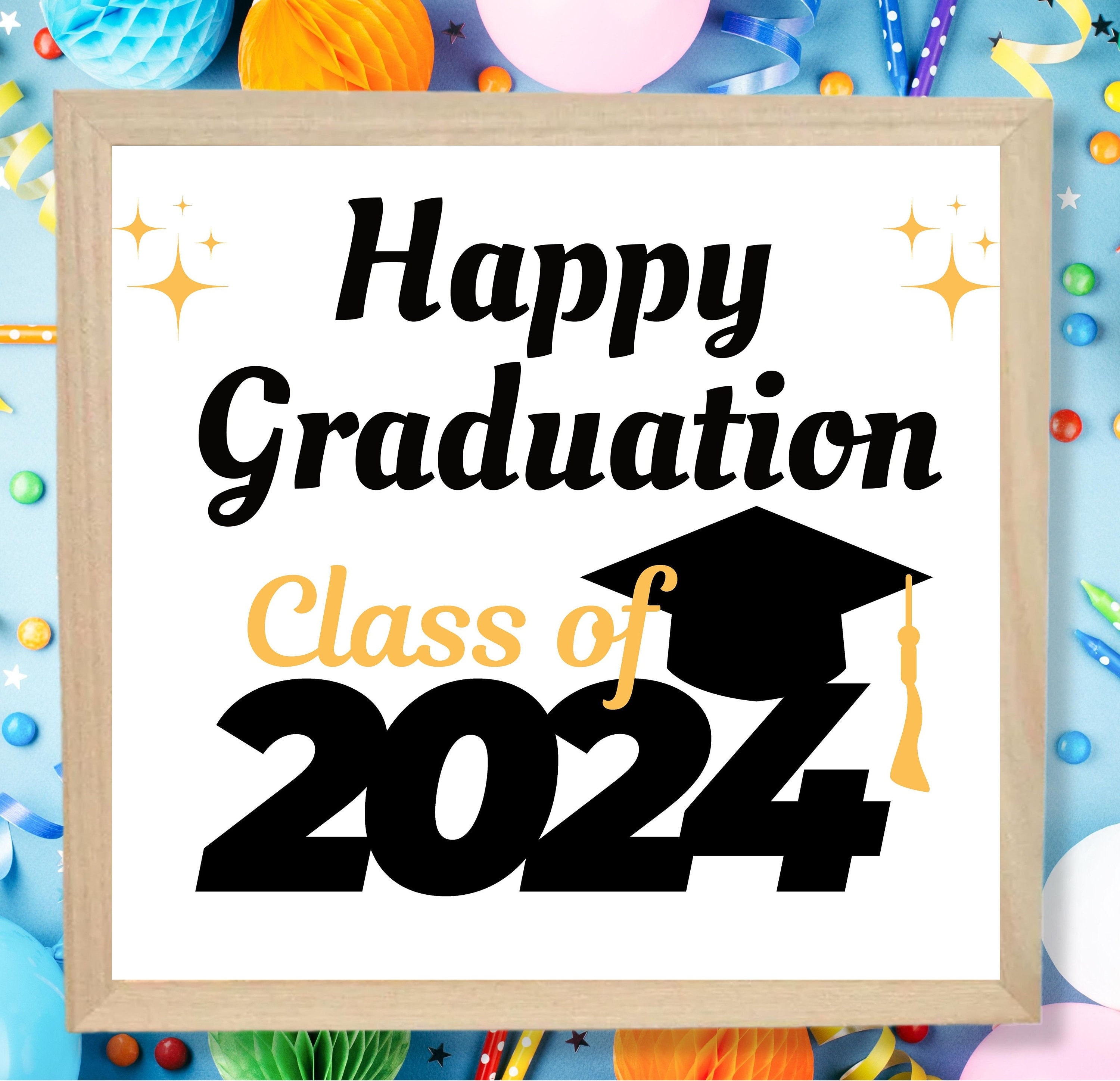 Class of 2024 Graduation Yearbook Digital Photo Prop, Senior Grad Party ...