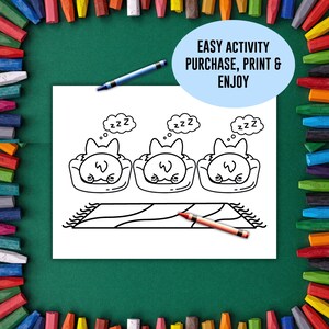 Kawaii Animal & Friends Coloring Pages Bundle, Printable Smiling Pet ...