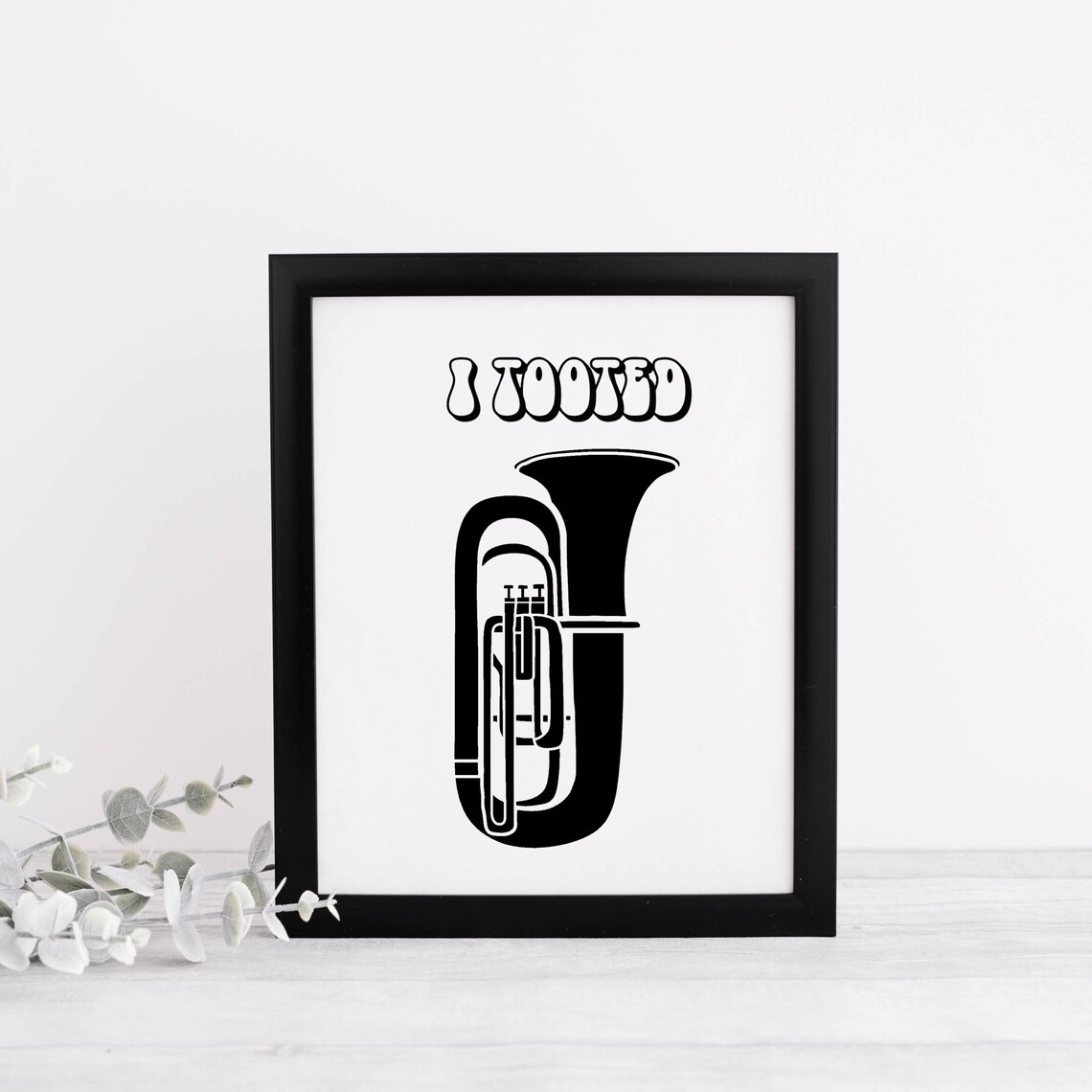 Funny Tuba Lover PRINTABLE Digital Wall Art Band Teacher Classroom Wall ...