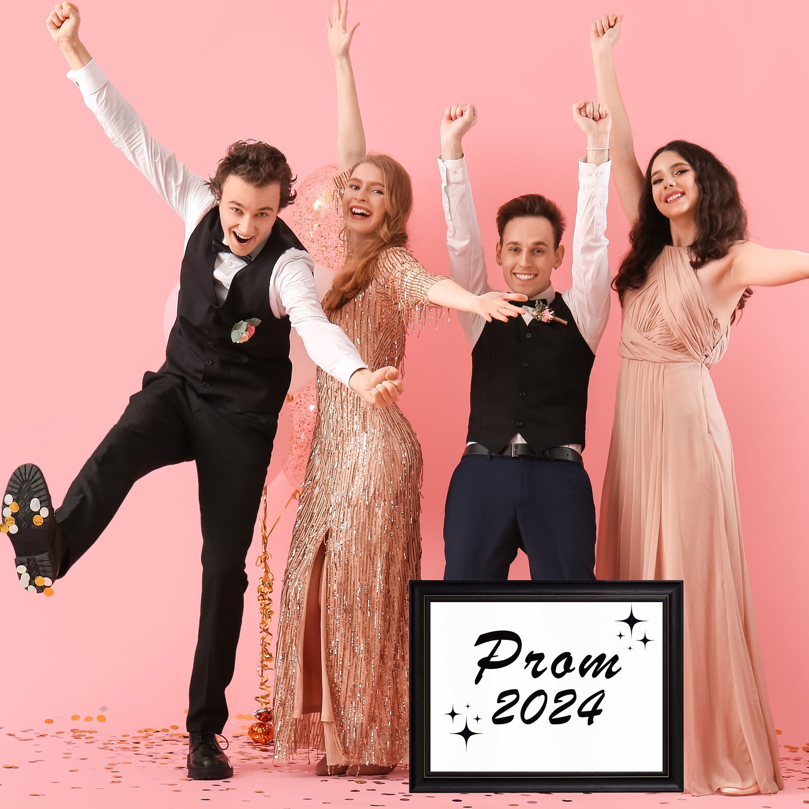 Prom 2024 Photo Prop Sign, Senior Prom PRINTABLE Digital, Gift for Her ...