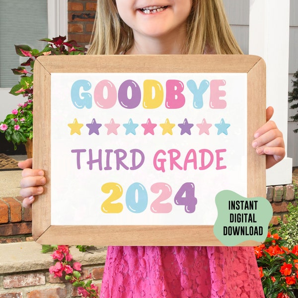 3rd Grade Sign - Etsy