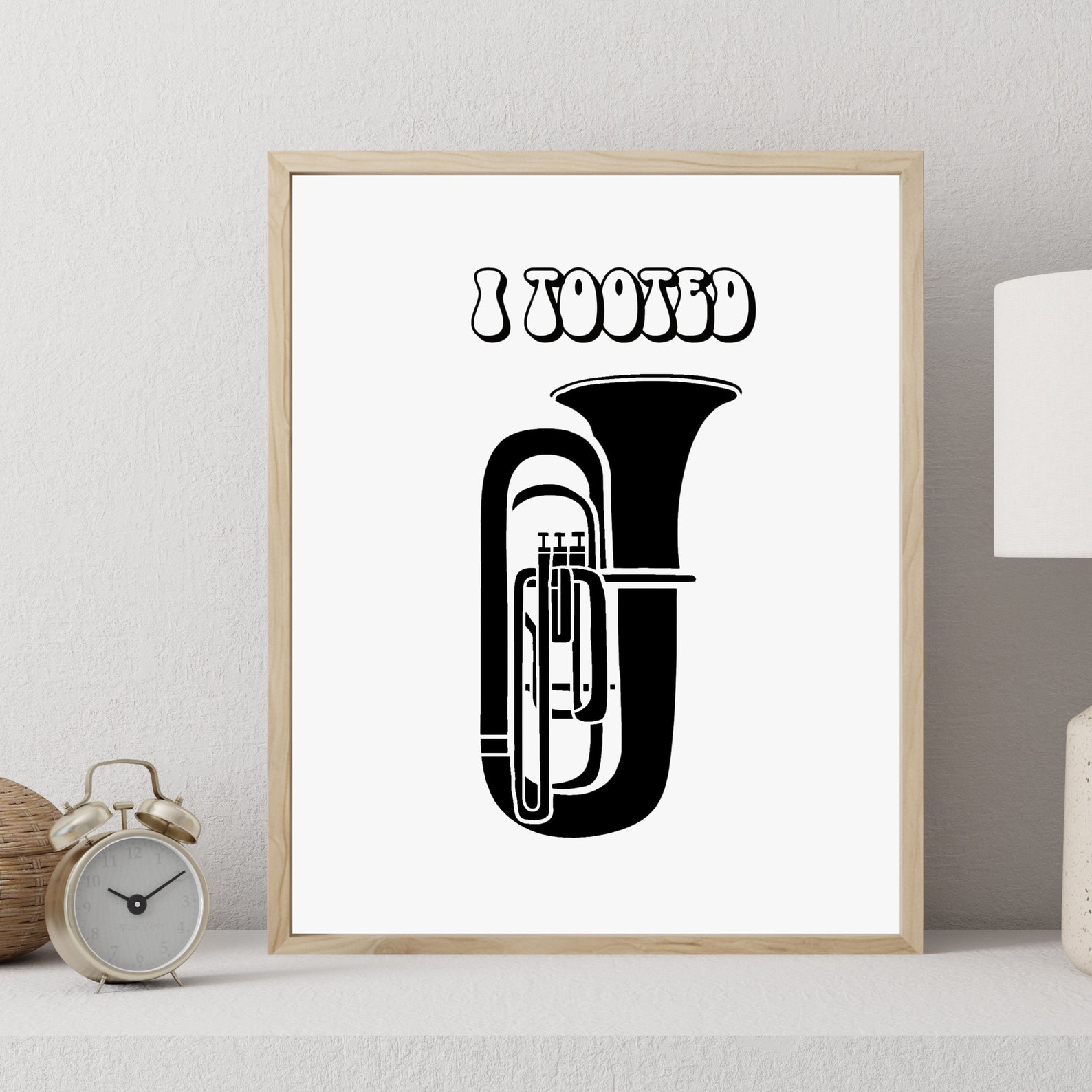 Funny Tuba Lover PRINTABLE Digital Wall Art Band Teacher Classroom Wall ...