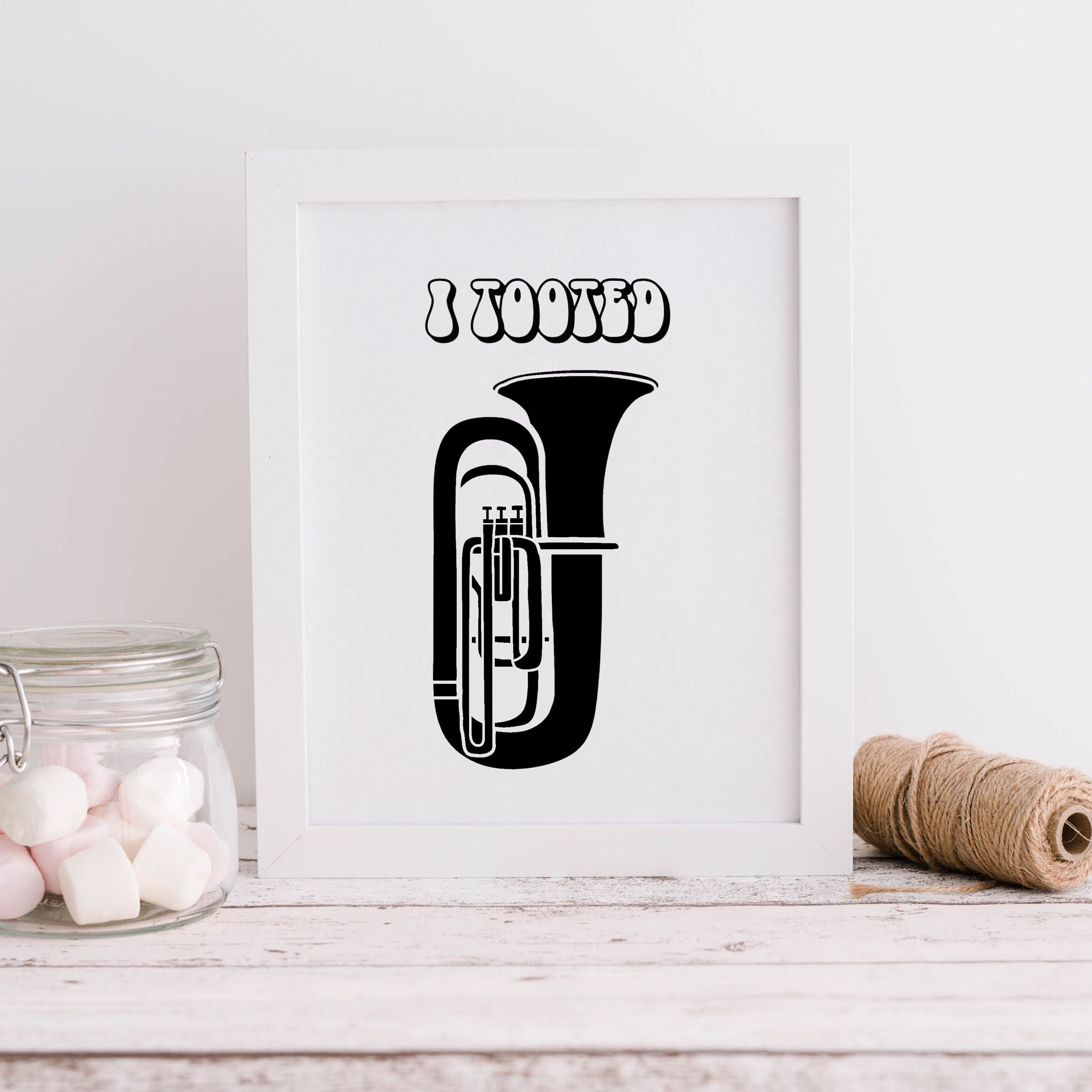 Funny Tuba Lover PRINTABLE Digital Wall Art Band Teacher Classroom Wall ...