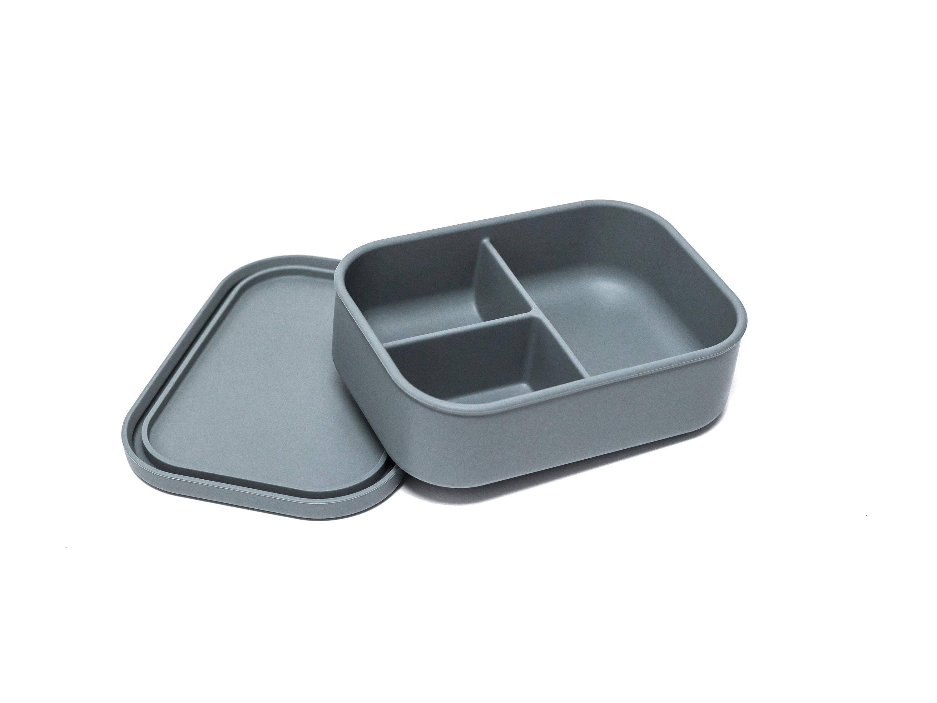 CLEARANCE SALE Silicone Bento Box 3 Compartment 100% Food-grade ...