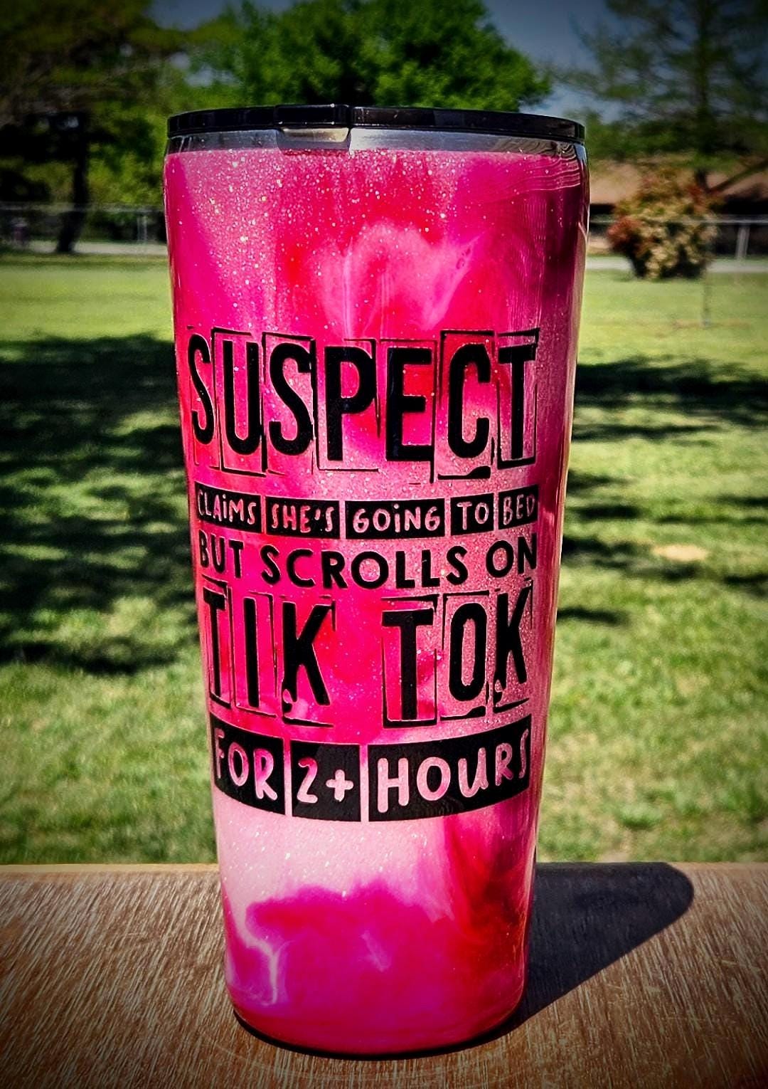 Tik Tok Enthusiasts Will Love This Pink 32 Ounce Insulated Tumbler! - Etsy