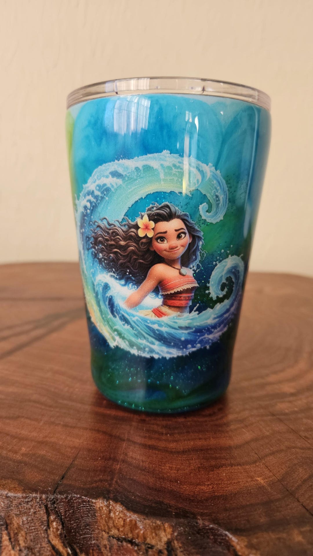 Hand Decorated Moana Cup: Insulated Stainless Steel Kids Tumbler (12 Oz ...